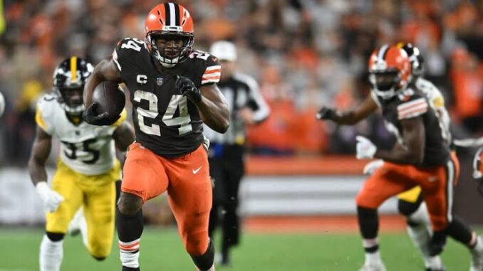 Nick Chubb: Stats against steelers| Workout video - sportsjone