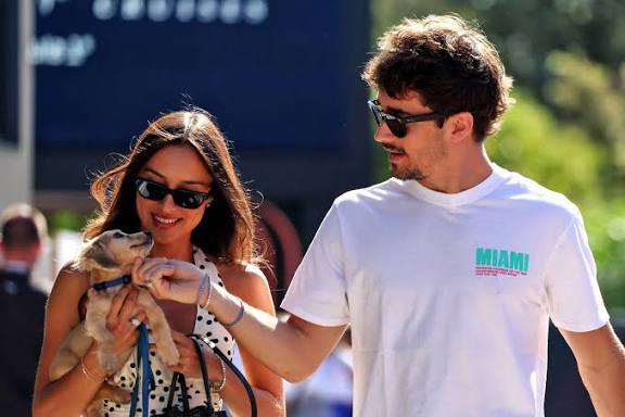 Charles Leclerc: Engaged| And Alexandra saint mleux| Ex| Ring - sportsjone